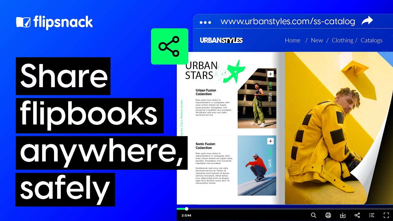 Share flipbooks anywhere, safely | Flipsnack.com - YouTube