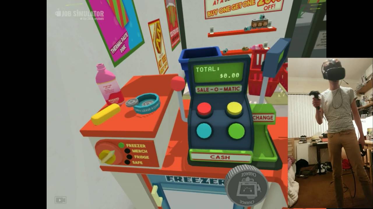 Job Simulator Store Clerk Playthrough (HTC Vive) - YouTube