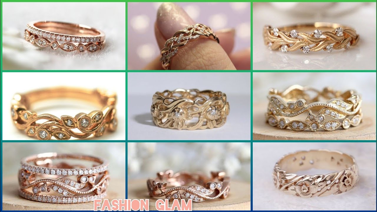 engagement gold bands/diamond bands/wedding bands rings designs for ...
