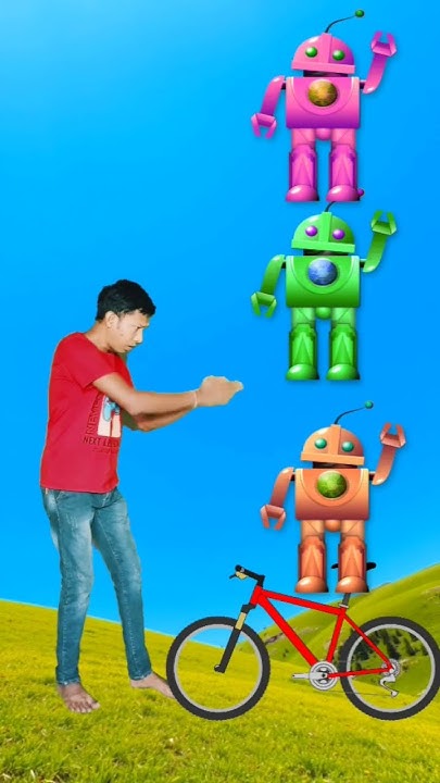 Robot to bicycle 🚲 Scooty Thar car - YouTube