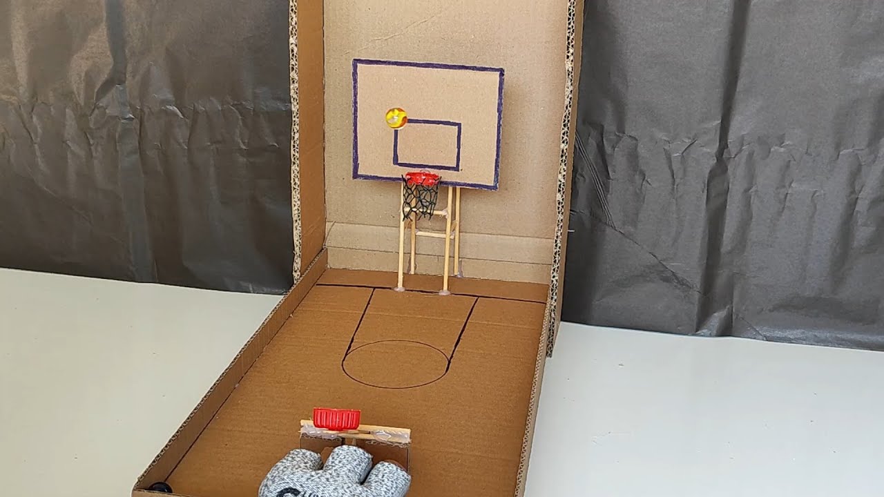 DIY - How to Make Amazing Basketball Toy with Recyclables | Cardboard ...