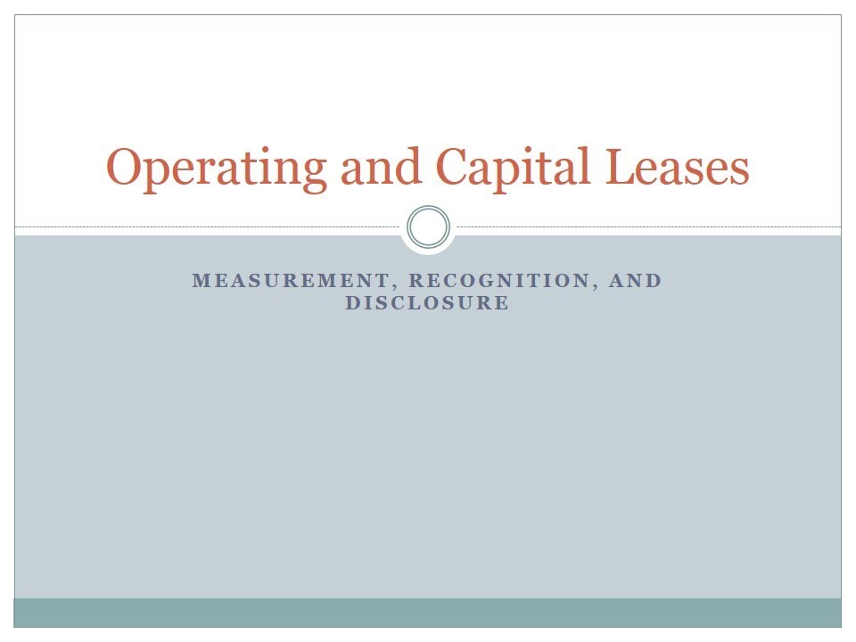 15-3b Capital Lease Example - YouTube