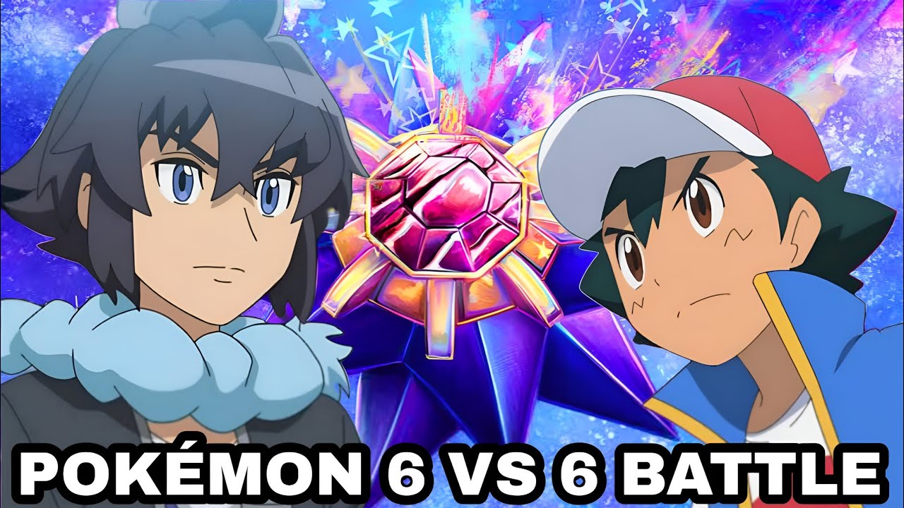POKEMON 6 VS 6 BATTLE EP - 292 💛 ASH VS STARMIE FULL BATTLE 💛 ASH ...