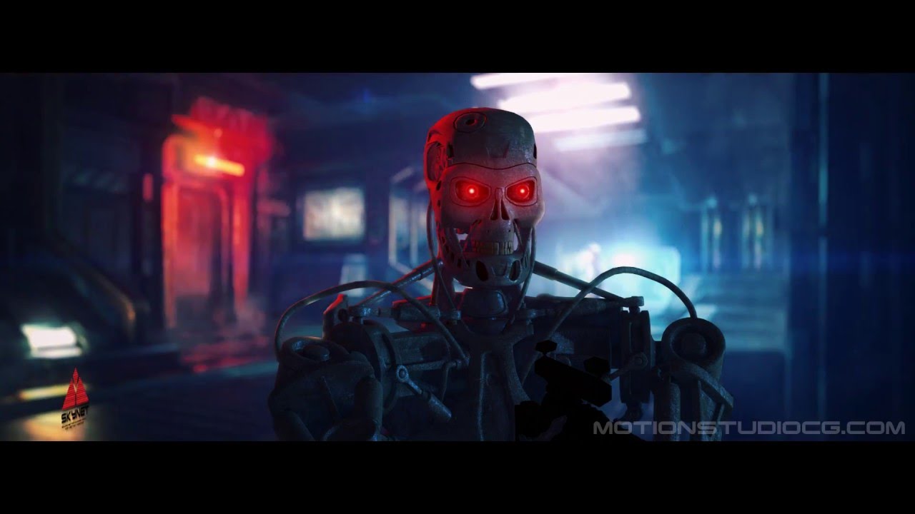 CG T-800 Cyborg-3DS MAX - YouTube
