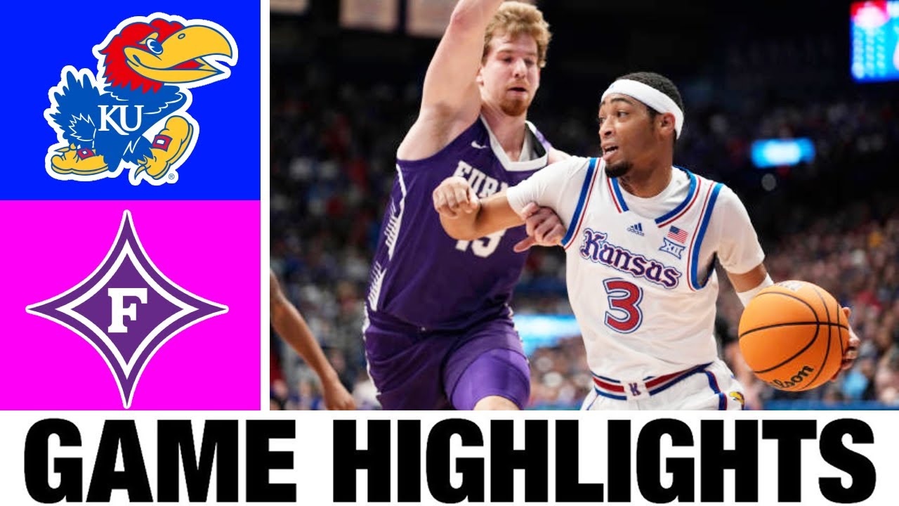 #1 Kansas vs Furman Highlights | NCAA Men's Basketball | 2024 College ...