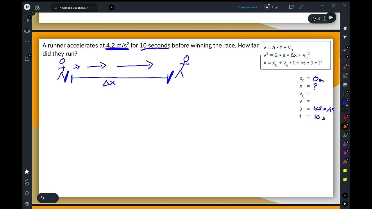 How to Solve Kinematics Equation Problems - YouTube