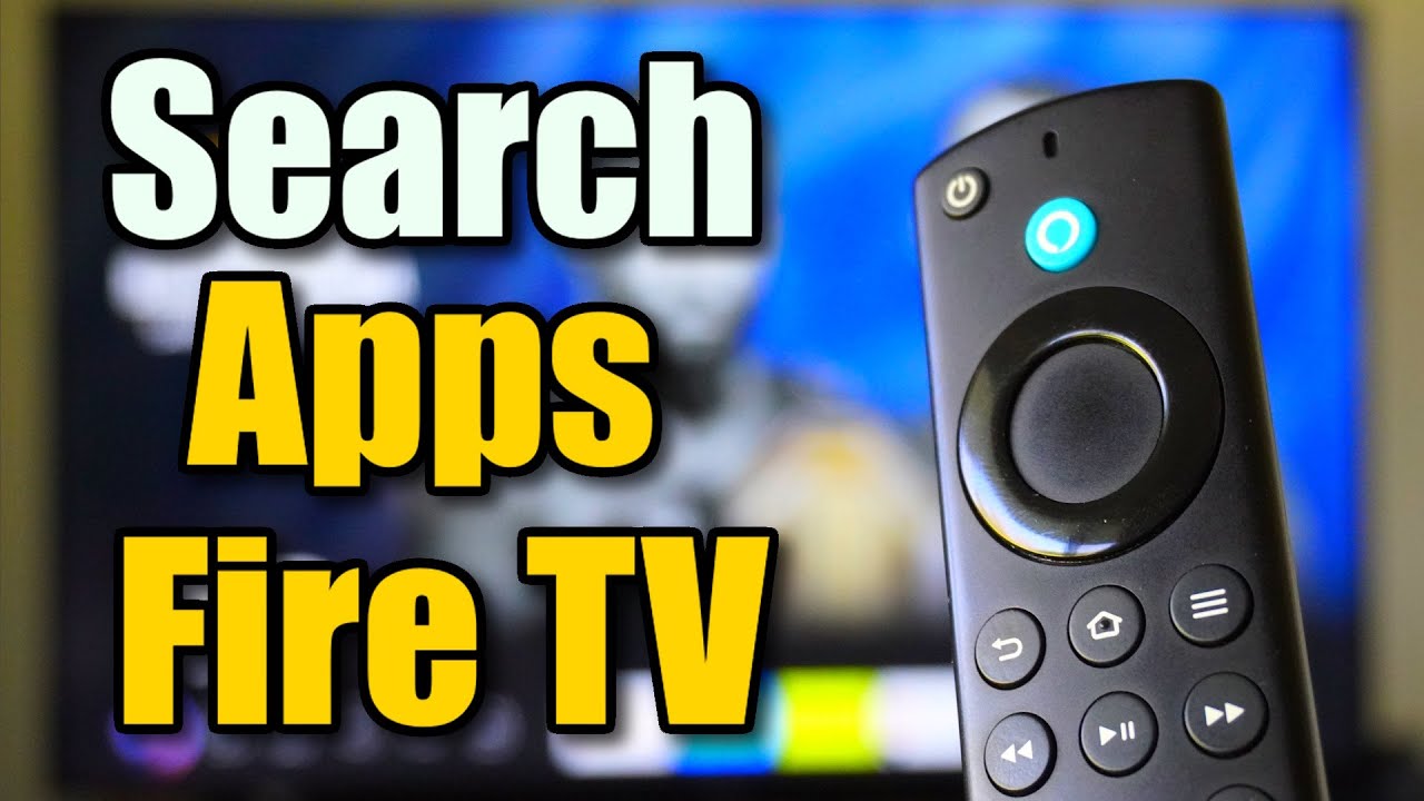 How to Search & Find Apps to Download on your FIRE TV Stick - YouTube