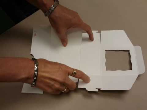 How To Fold Box Item 3389 - YouTube