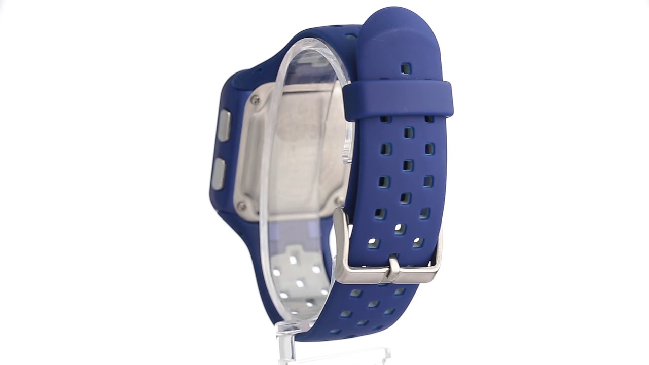 Armitron: Digital Chronograph Square Dial Watch with Blue Resin Strap ...