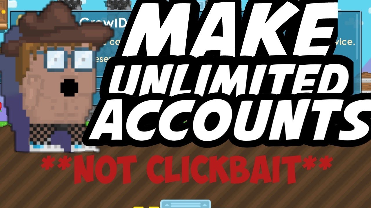 Growtopia | How To Create Unlimited Accounts - YouTube