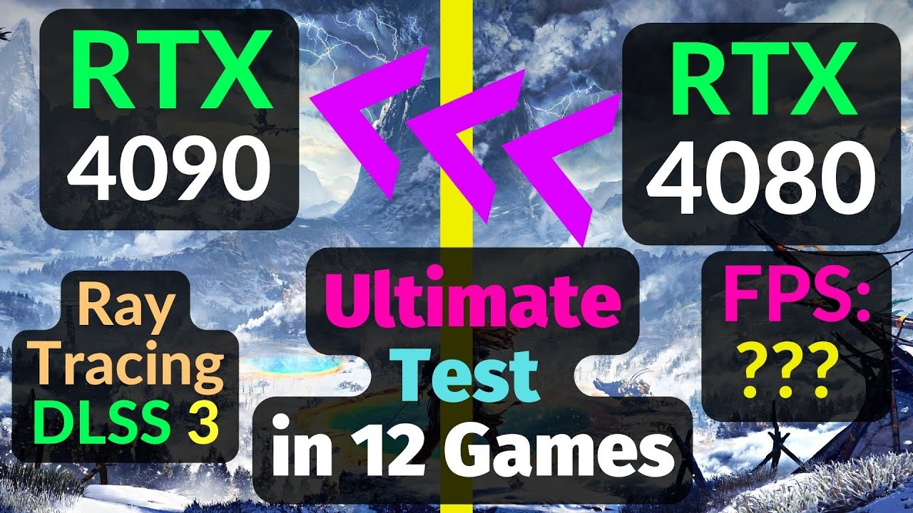 RTX 4080 vs RTX 4090 TEST in 12 GAMES / DLSS 3 / 1080p 1440p 4K / Ray ...