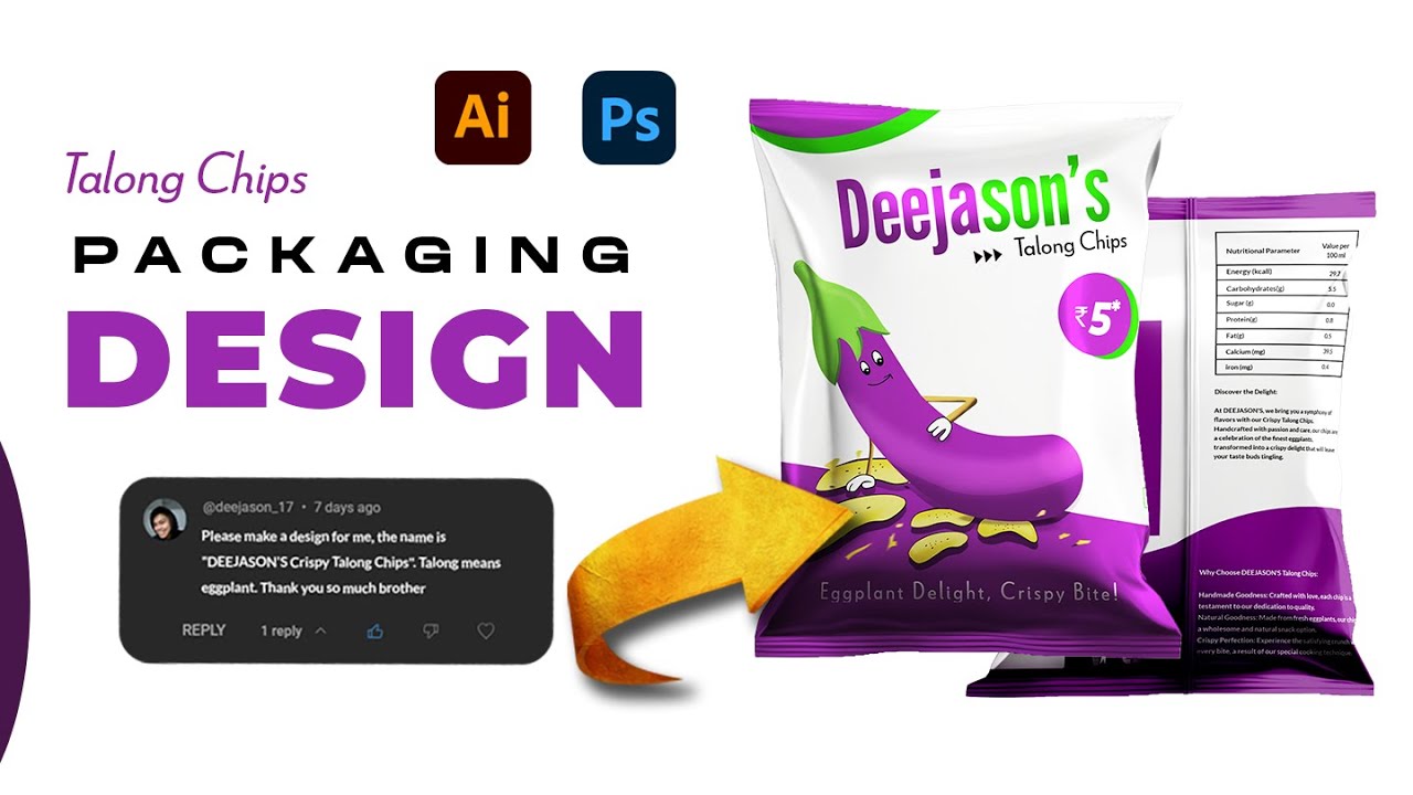Packaging Design illustration tutorial | Photoshop & illustrator ...