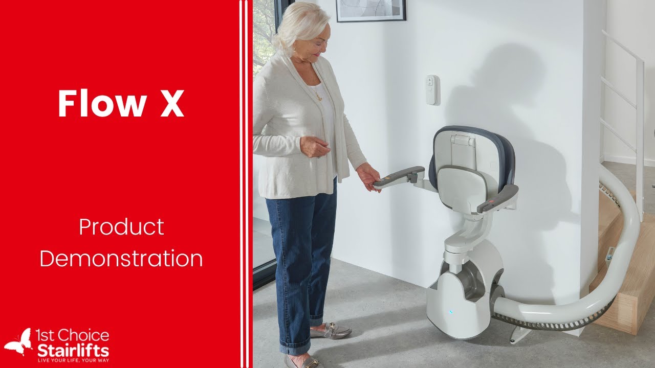 Access Flow X Curved Stairlift - Product Trailer & Demonstration - YouTube