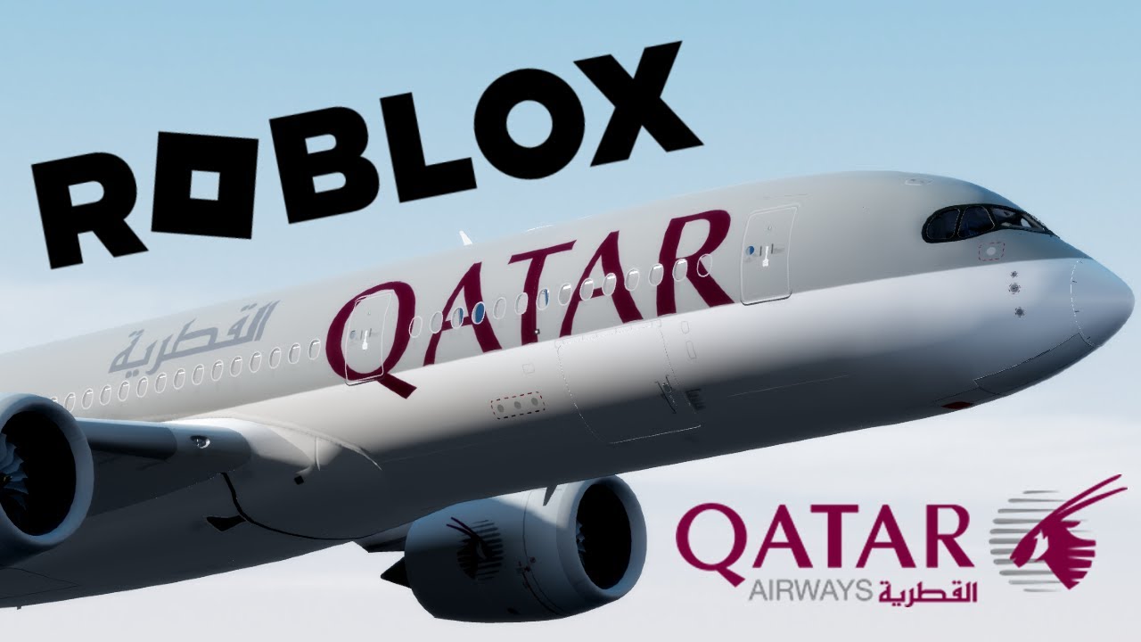 Qatar Airways A350 Business Class Roblox Flight! - YouTube
