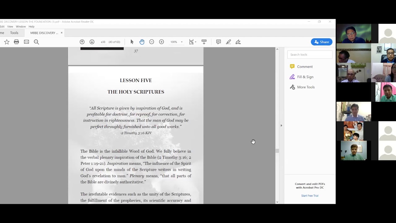 MBBE RIYADH, DISCOVERY DISCIPLESHIP - FOUNDATION LESSON 5 - YouTube