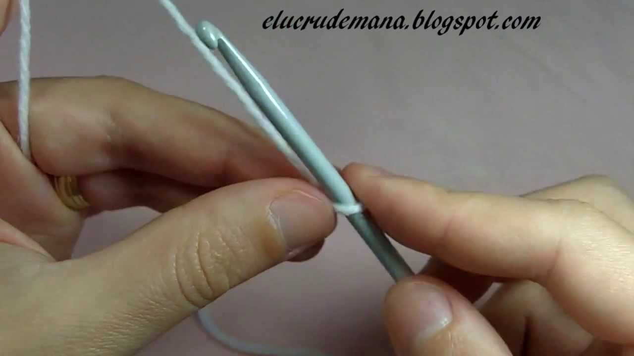 Invatam sa crosetam - punct de lantisor - YouTube