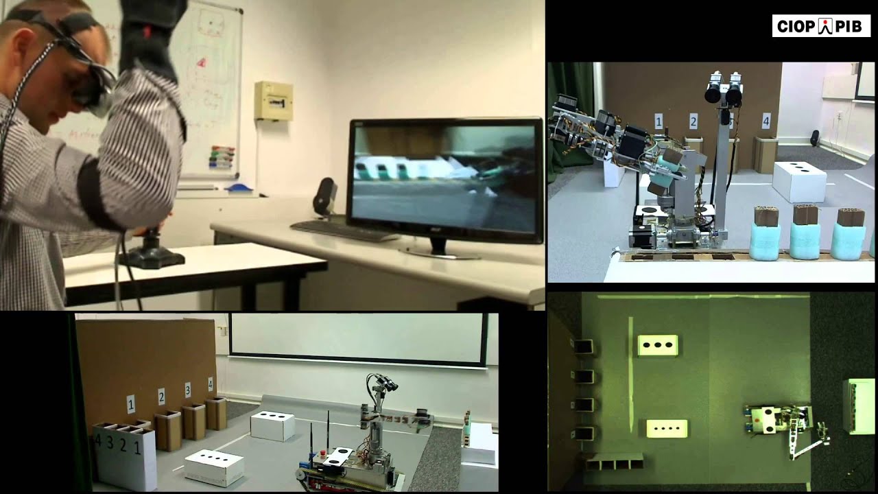 mobile inspection robot - virtual reality interface - YouTube