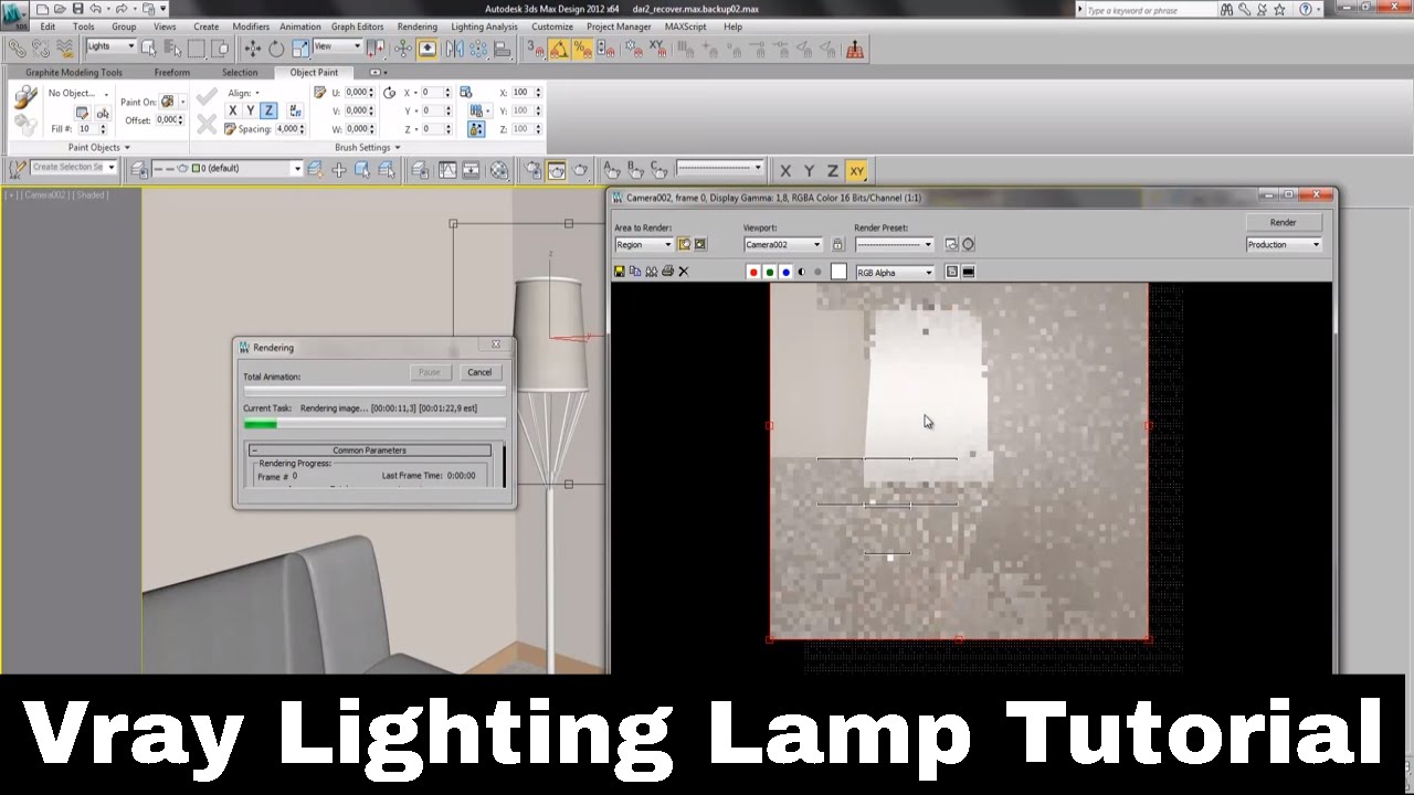 Vray Lighting Table Lamp Tutorial - YouTube