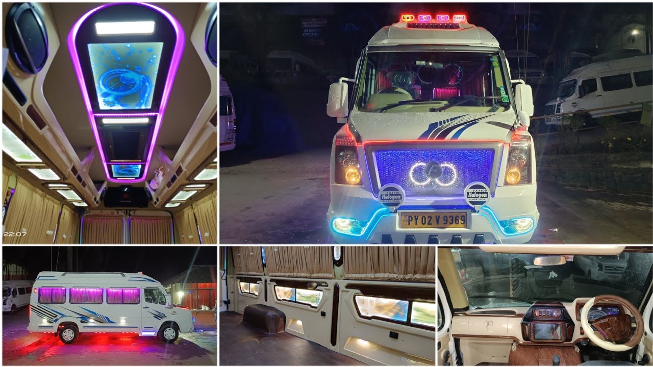 NEW BS6 FORCE TRAVELLER INTERIOR FULL GLASS DESIGNE AND EXTETIOR WORK ...