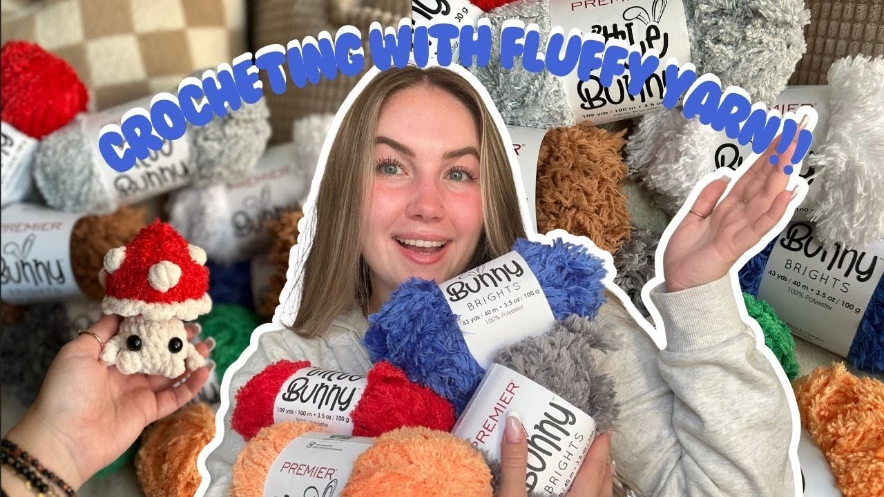 Crocheting with FLUFFY Yarn PLUS Yarn Review & TIPS | Premier Yarns ...