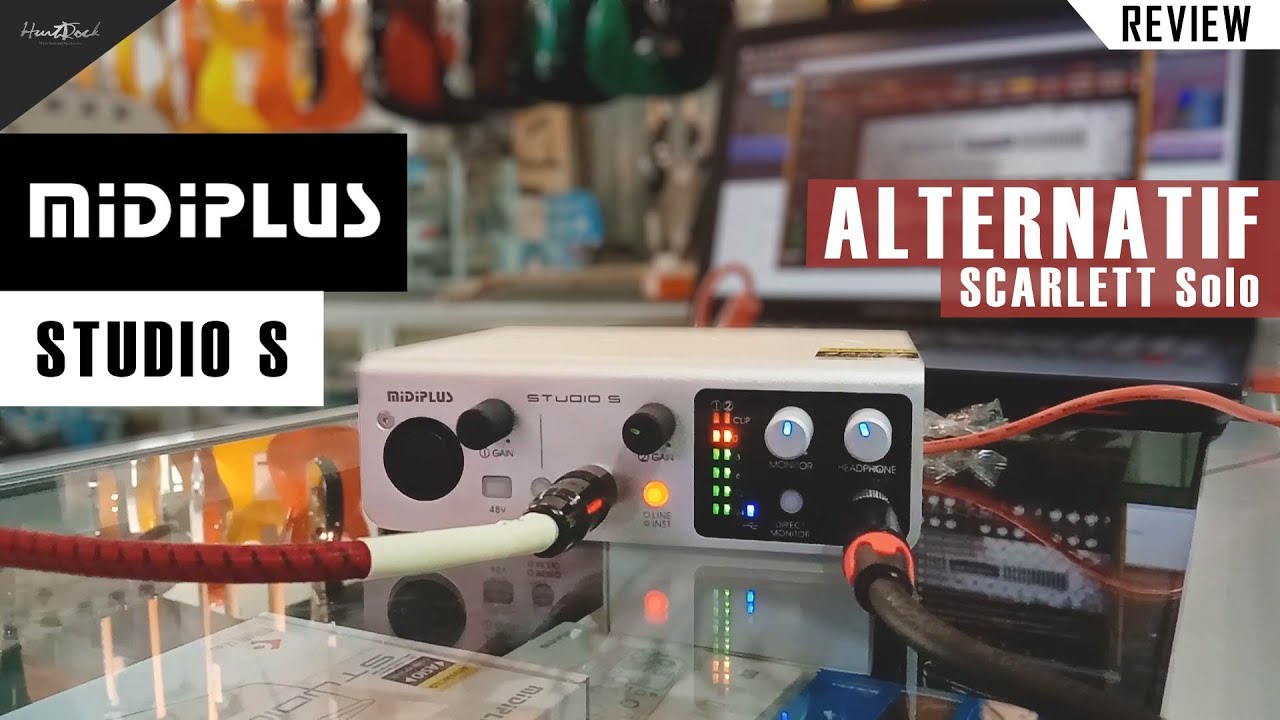 Midiplus Studio S - Soundcard PRO Murah Dengan LED Gain Monitor ...