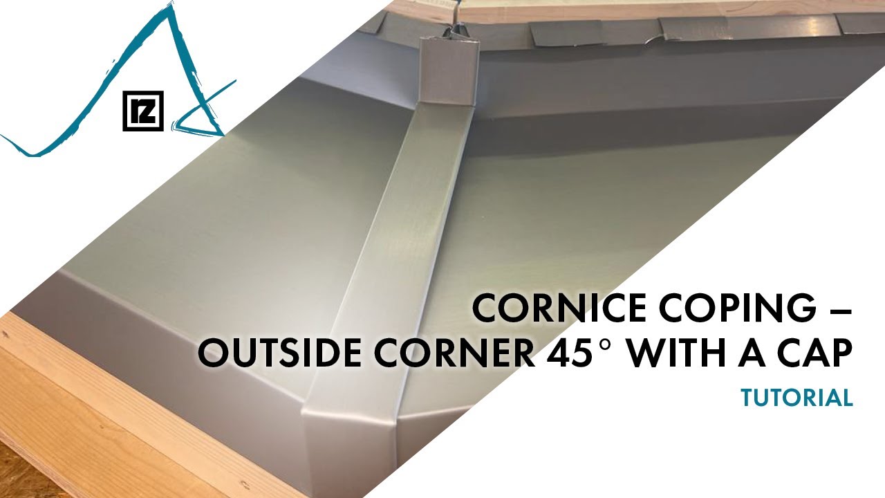 Tutorial: Cornice coping – outside corner 45° with a cap (💪💪) - YouTube