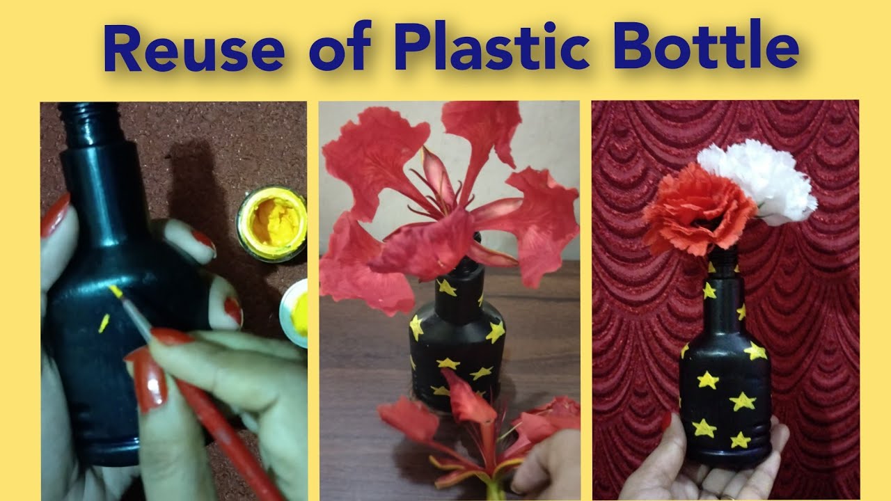 DIY Super Easy Yet Very Beautiful Bottle Art for Beginners/Reuse of ...