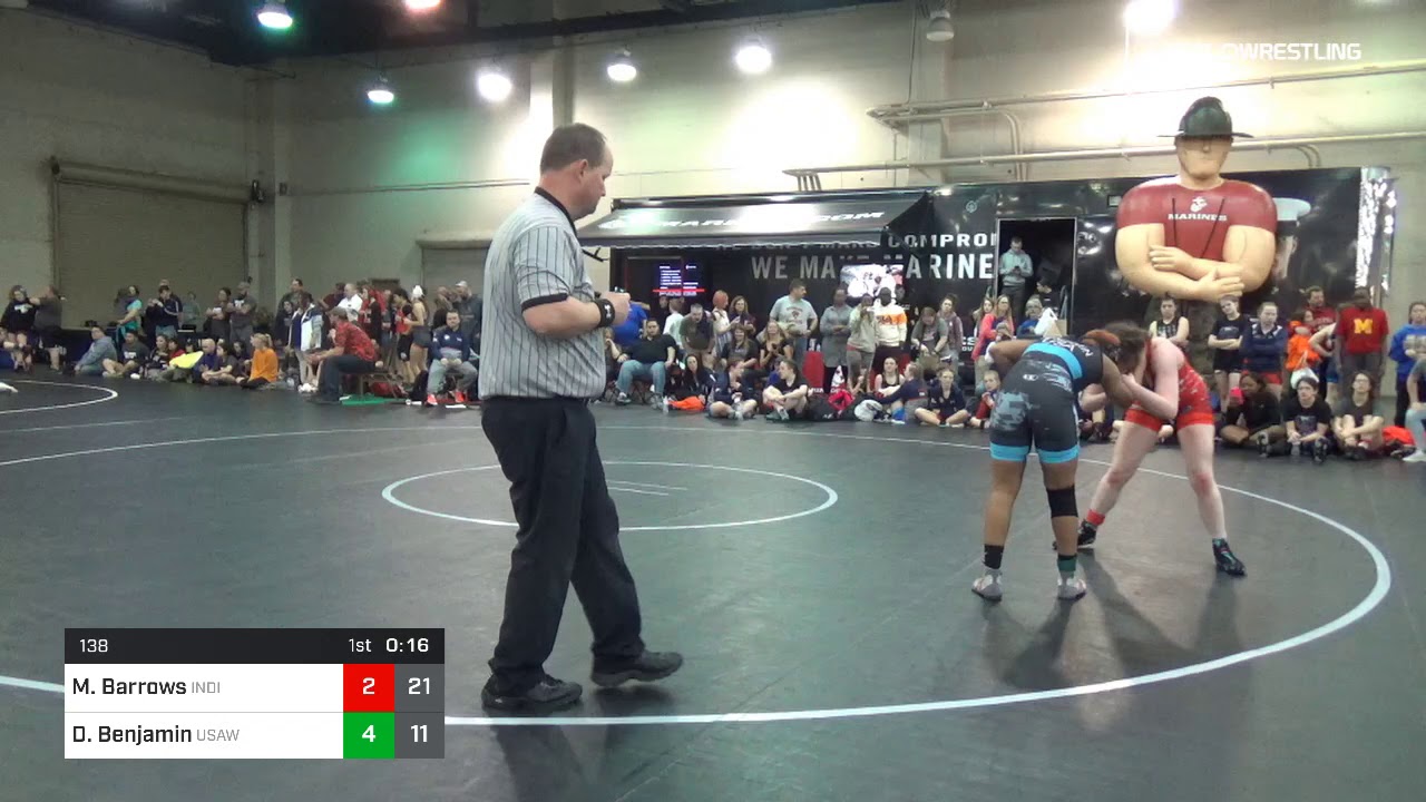 138 Lbs Rr Rnd 4 Melody Barrows Indiana Draw Vs Destiny Benjamin USAW ...
