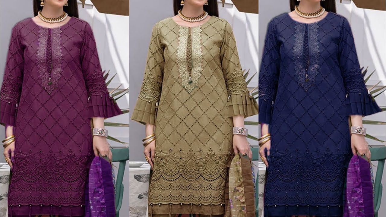 Most Beautiful Dress Design collection color Fabric all collection for ...