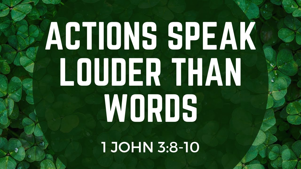 Actions Speak Louder than Words | Pastor Derrick Suttles - YouTube