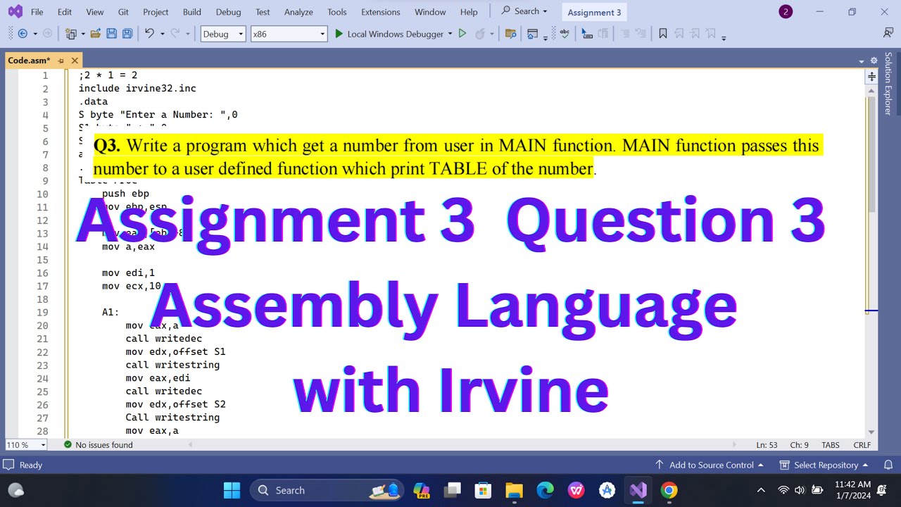 Assignment 3 Q3 In Assembly Language Assembly Language With Irvine 9903