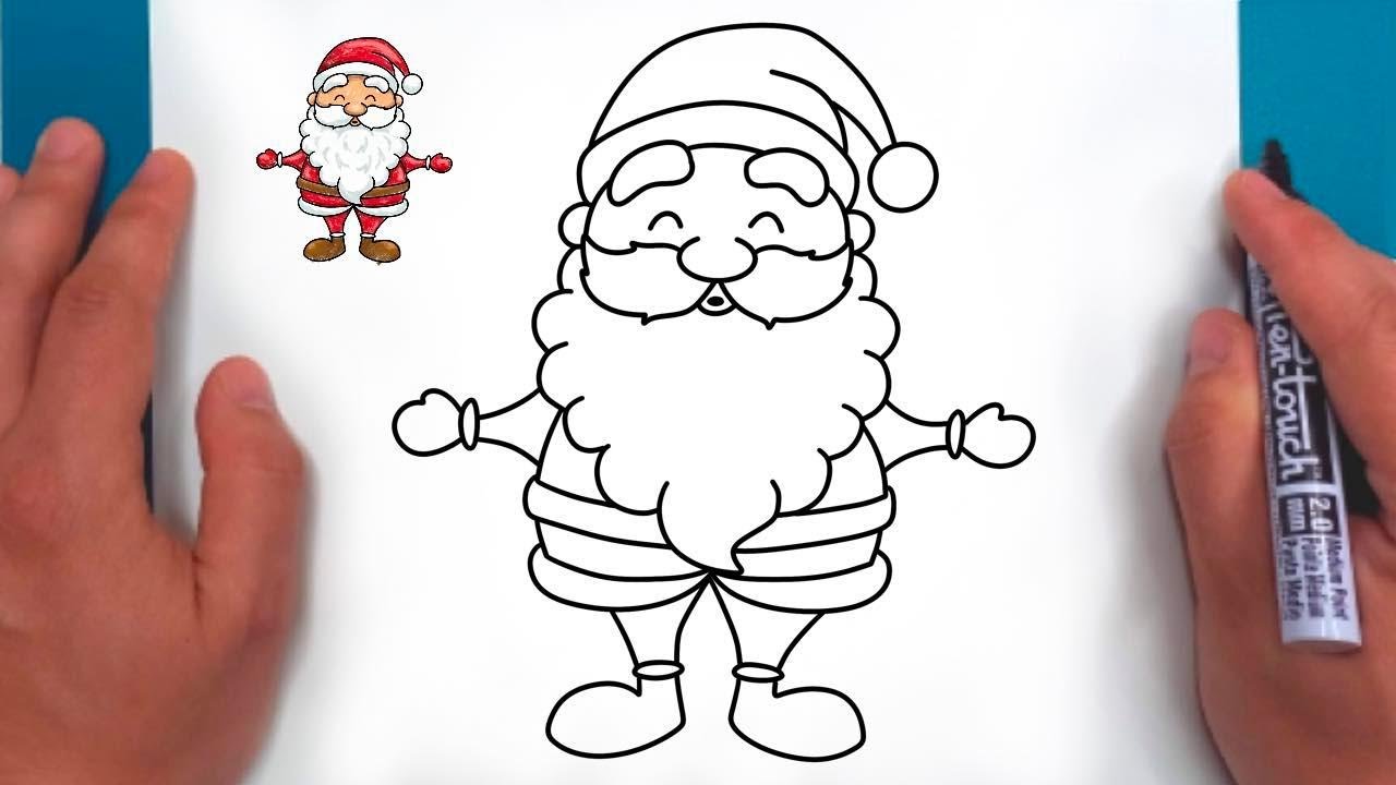 Desenez si Colorez pe MOS CRACIUN - Desen Usor de Desenat si Colorat🎅 ...