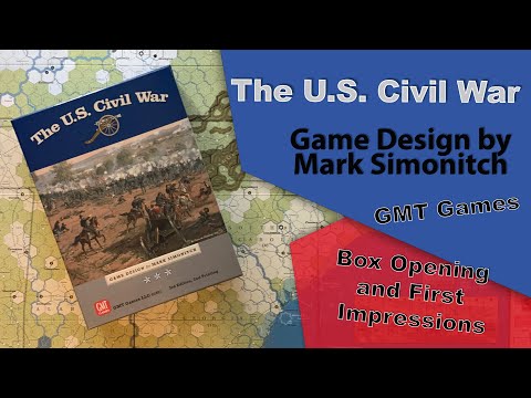 The U S Civil War: GMT Games - First Look - YouTube