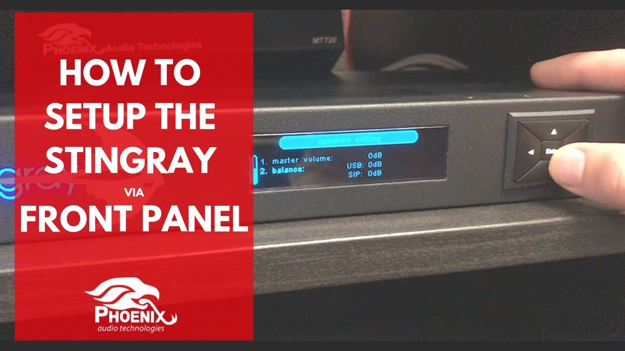 How To Setup The Stingray via Front Panel - YouTube