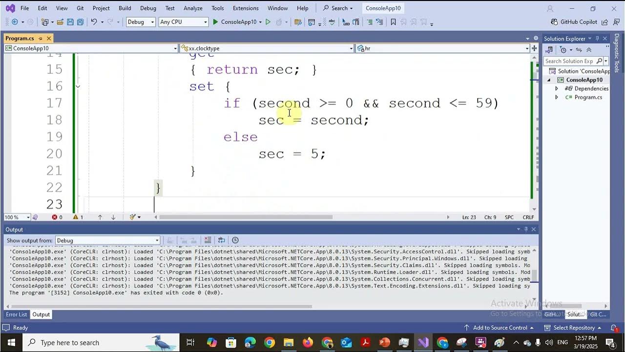 object oriented Lecture 5 part 2 (clock class example part 2) - YouTube