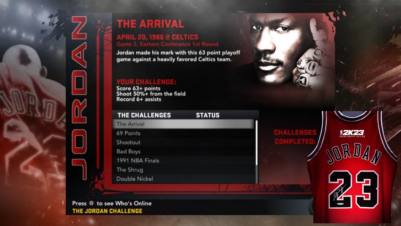 NBA 2K23 MICHAEL JORDAN CHALLENGES LEAKED - YouTube
