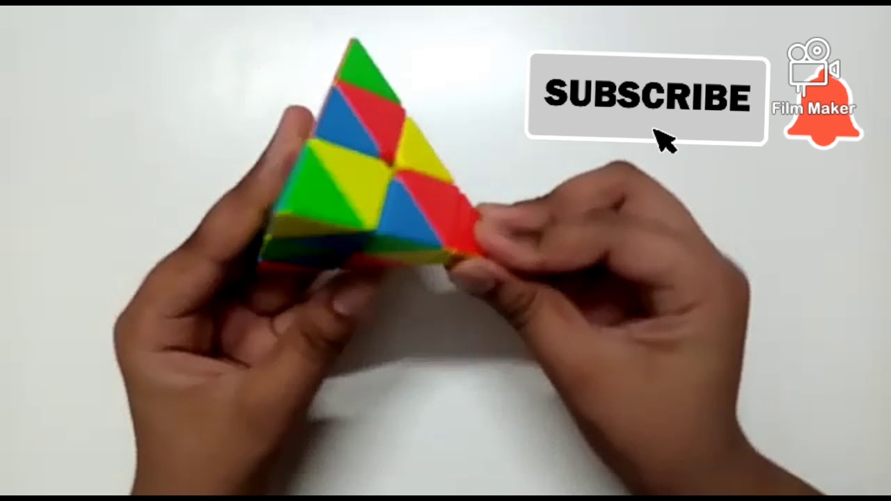 how to solve a Pyramid Cube - YouTube