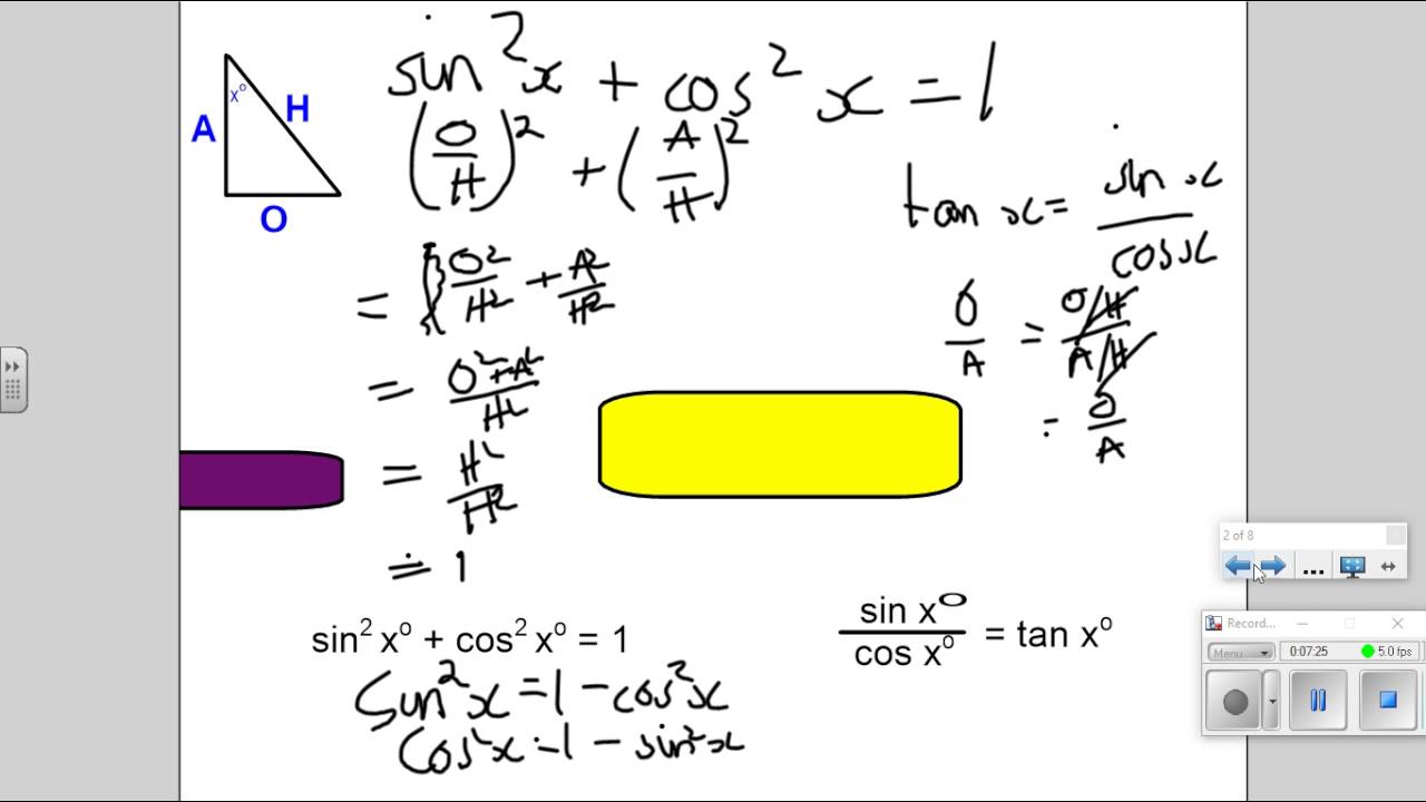 trig identities and exact values 2 - YouTube