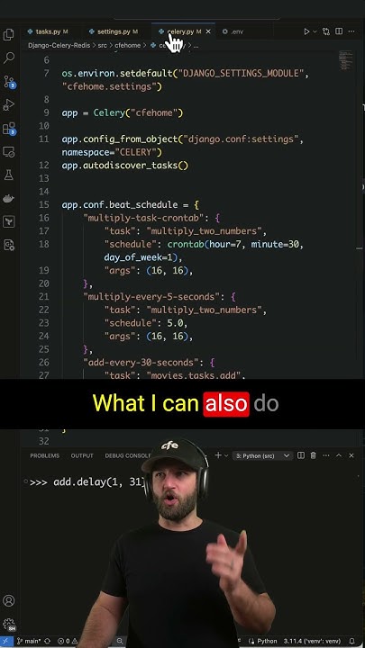 Use Celery To Run Django Functions As Tasks In The Background Async