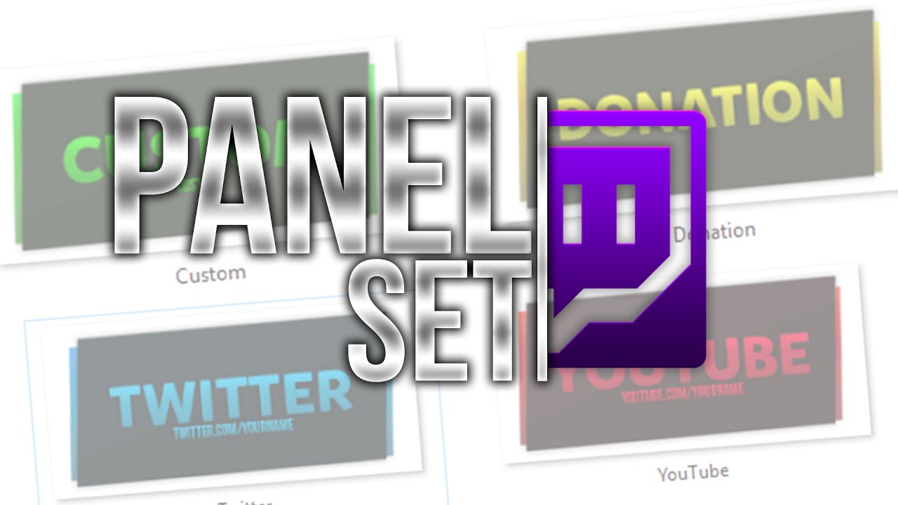 SIMPLE TWITCH PANEL SET V1 [+DL] - YouTube
