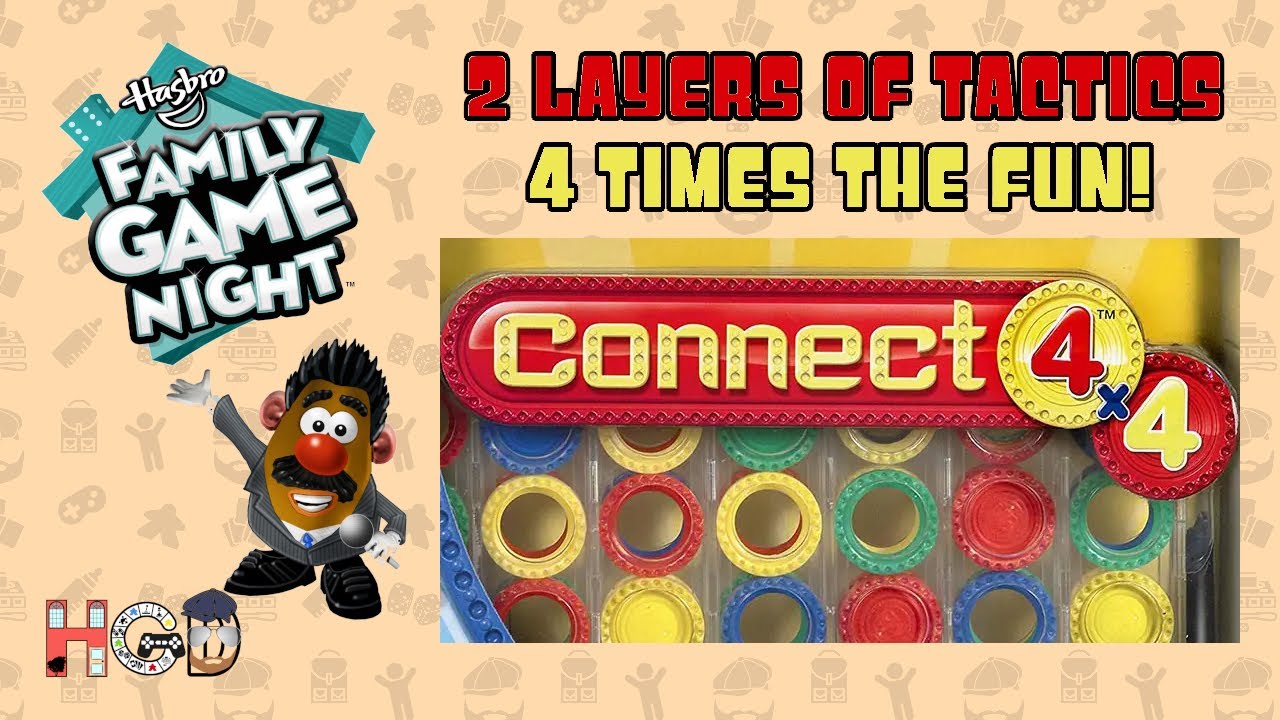 4 times the FUN| Connect 4x4 | Family Game Night - YouTube