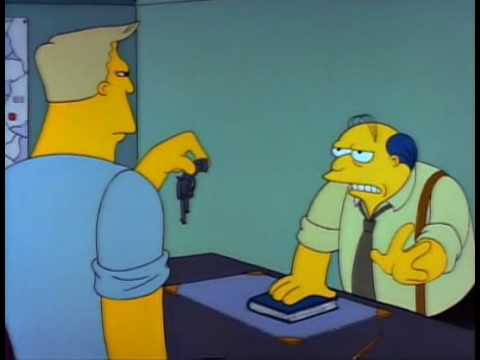 The Simpsons - McBain - Bye Book - YouTube