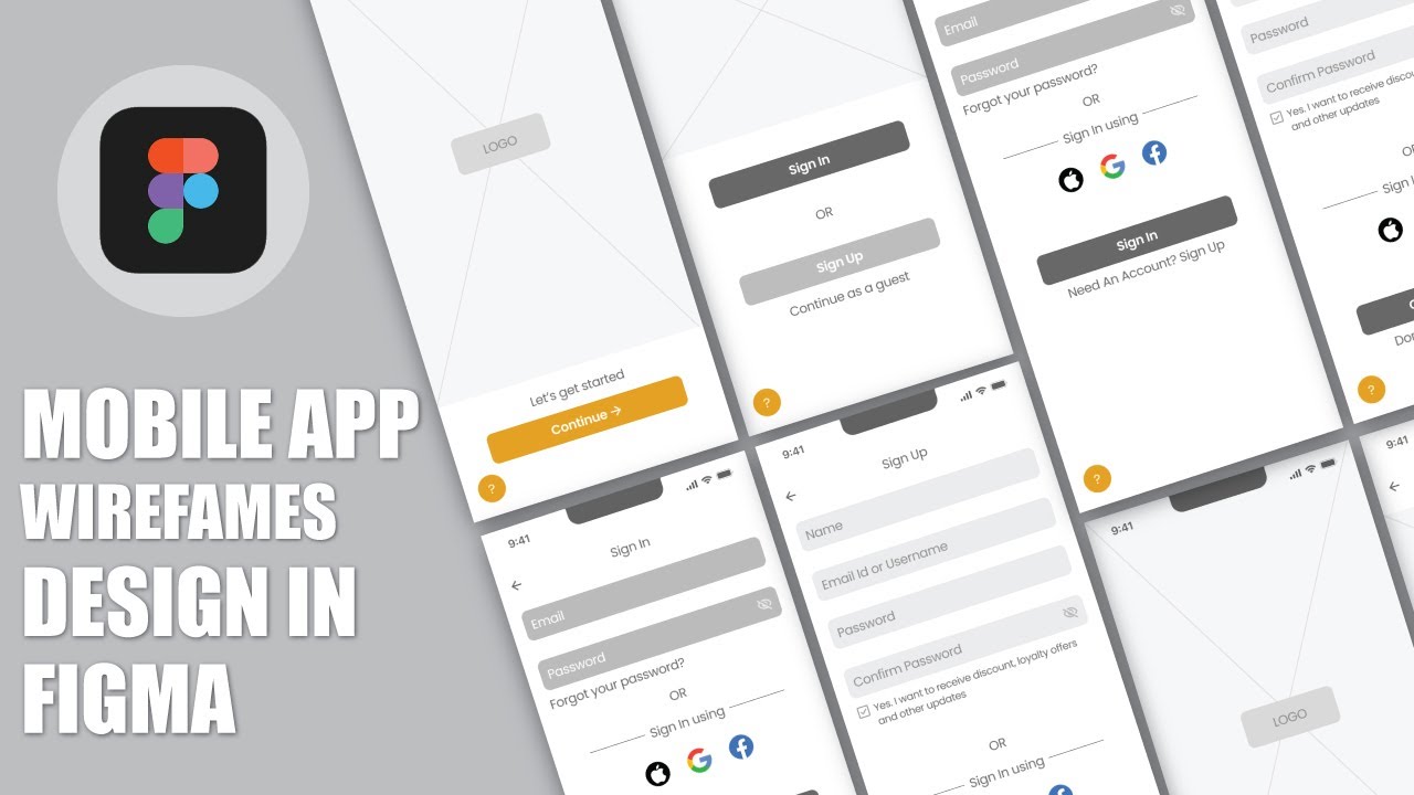 Food Delivery Mobile App UI/UX Wireframe Tutorial | Step-by-Step Guide ...