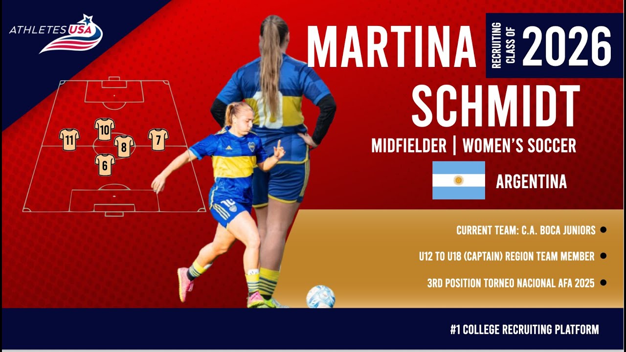 Women's Soccer | Midfielder | Martina Schmidt, Argentina | Recruit 2026 ...
