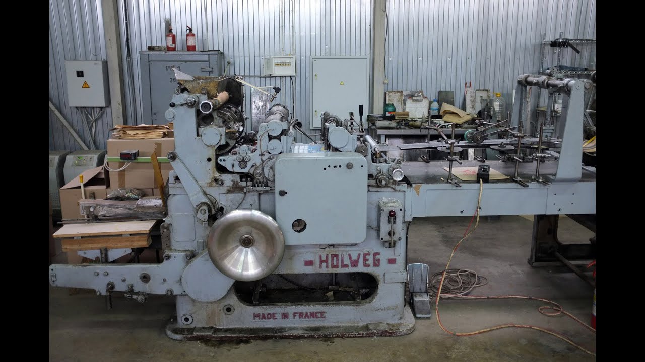 HOLWEG RS2 in production. Изготовление бумажных пакетов для выпечки ...