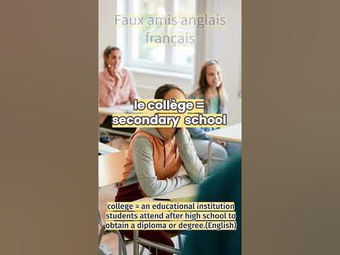 False Cognates. Faux amis anglais français. #education #apprendre_le ...