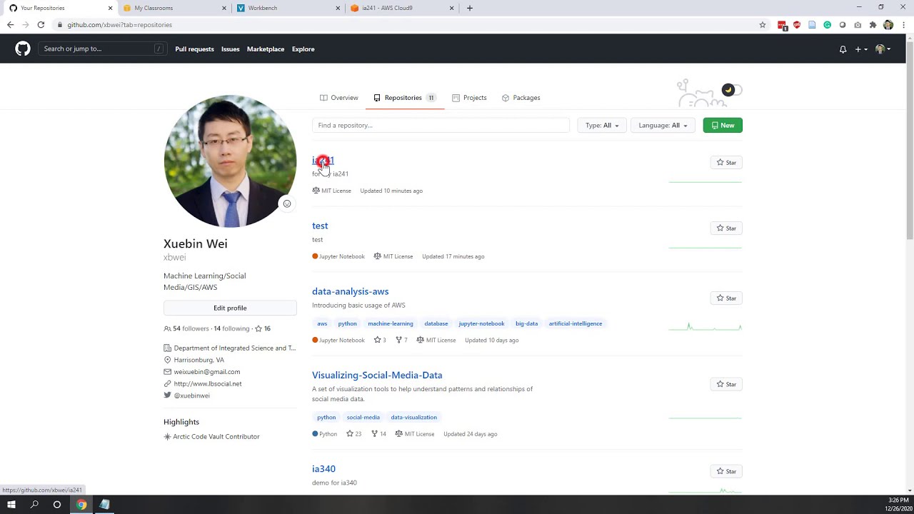 Lab 1 Set up a #GitHub Repository and #AWS Cloud9 Environment - YouTube