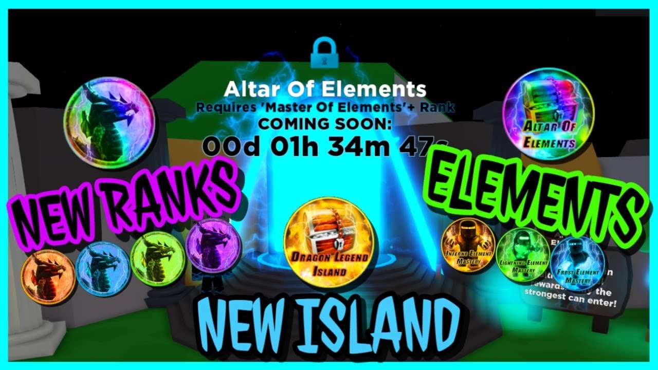 LIVE! ALTAR OF ELEMENTS COUNTDOWN IN NINJA LEGENDS NEW RANKS NEW ISLAND ...