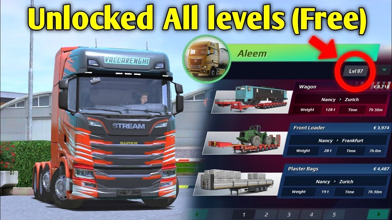 Unlocked All Levels (Free) Truckers of europe 3 unlock all levels With ...