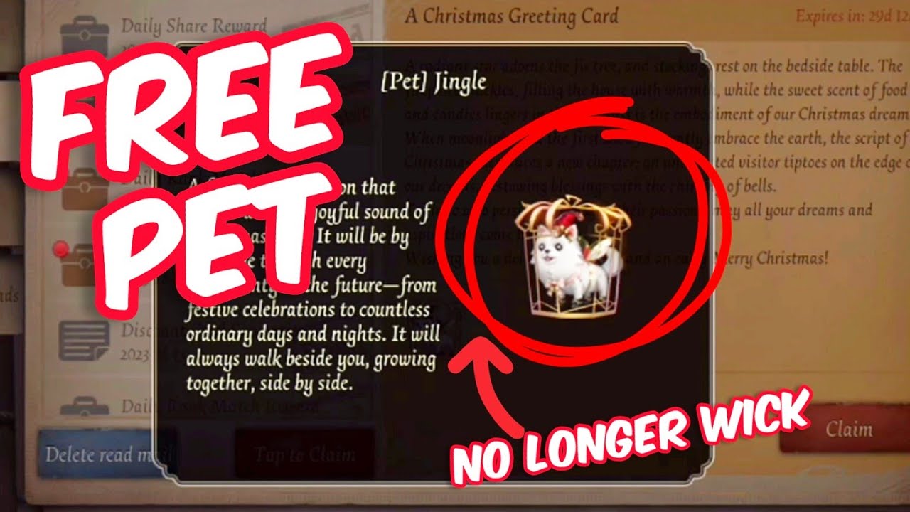 FREE A Tier PET "Jingle" for everyone, this is not Wick design anymore ...
